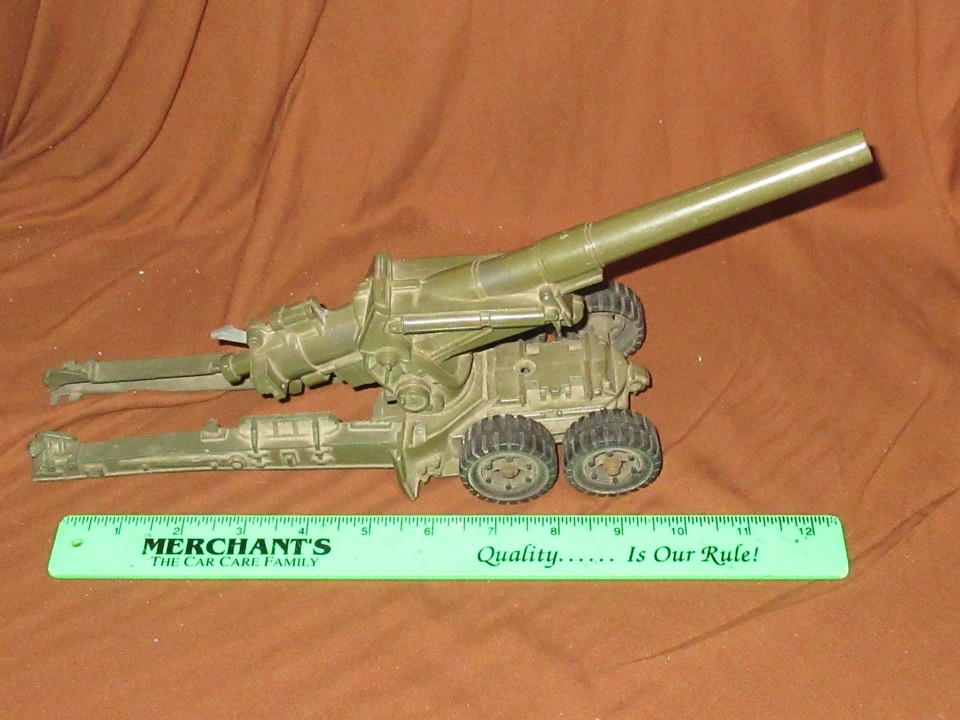 Vintage Marx Firing US Army M59 155 MM Long Tom Howitzer Field Cannon ...