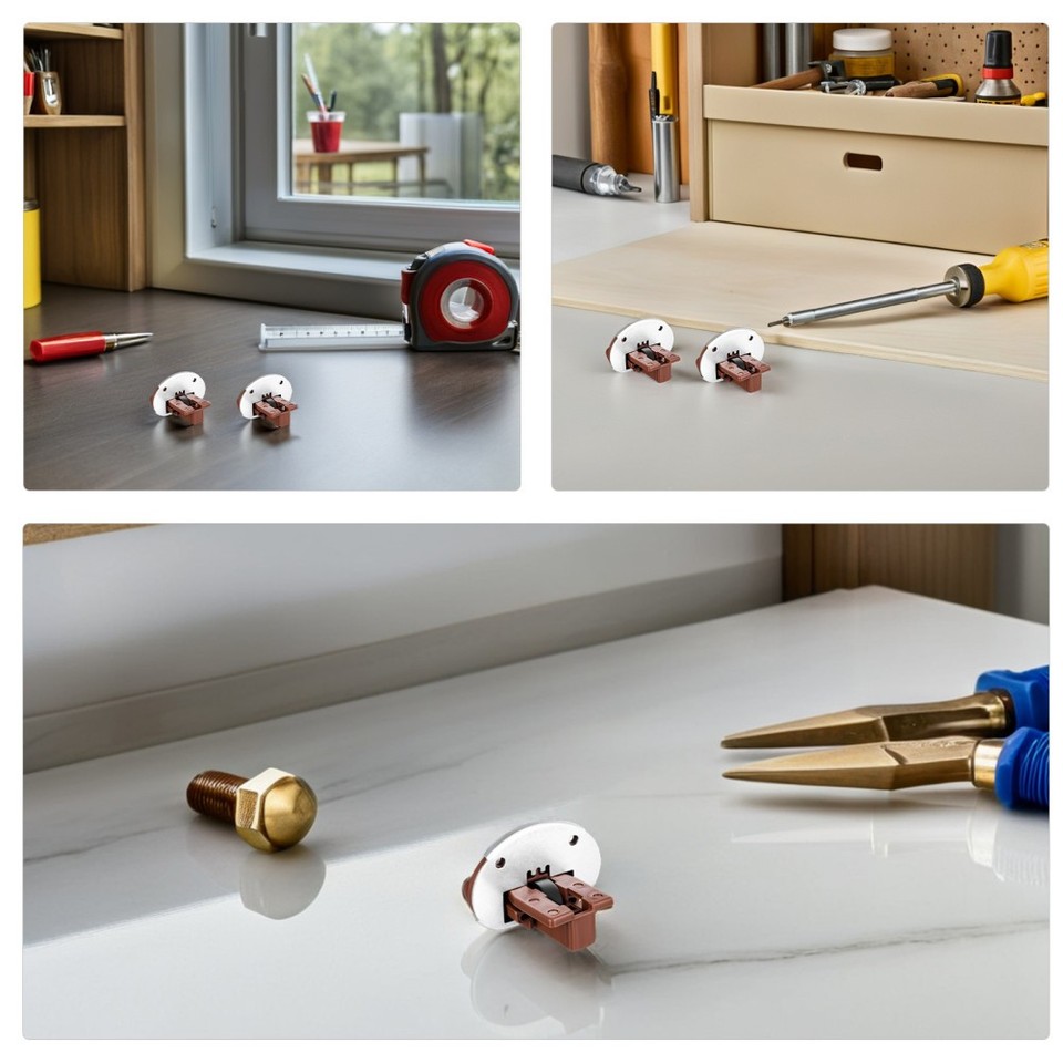 4 Sets Drawer Repair Kit Slides Replacement Stopper Cabinet Fasteners ...