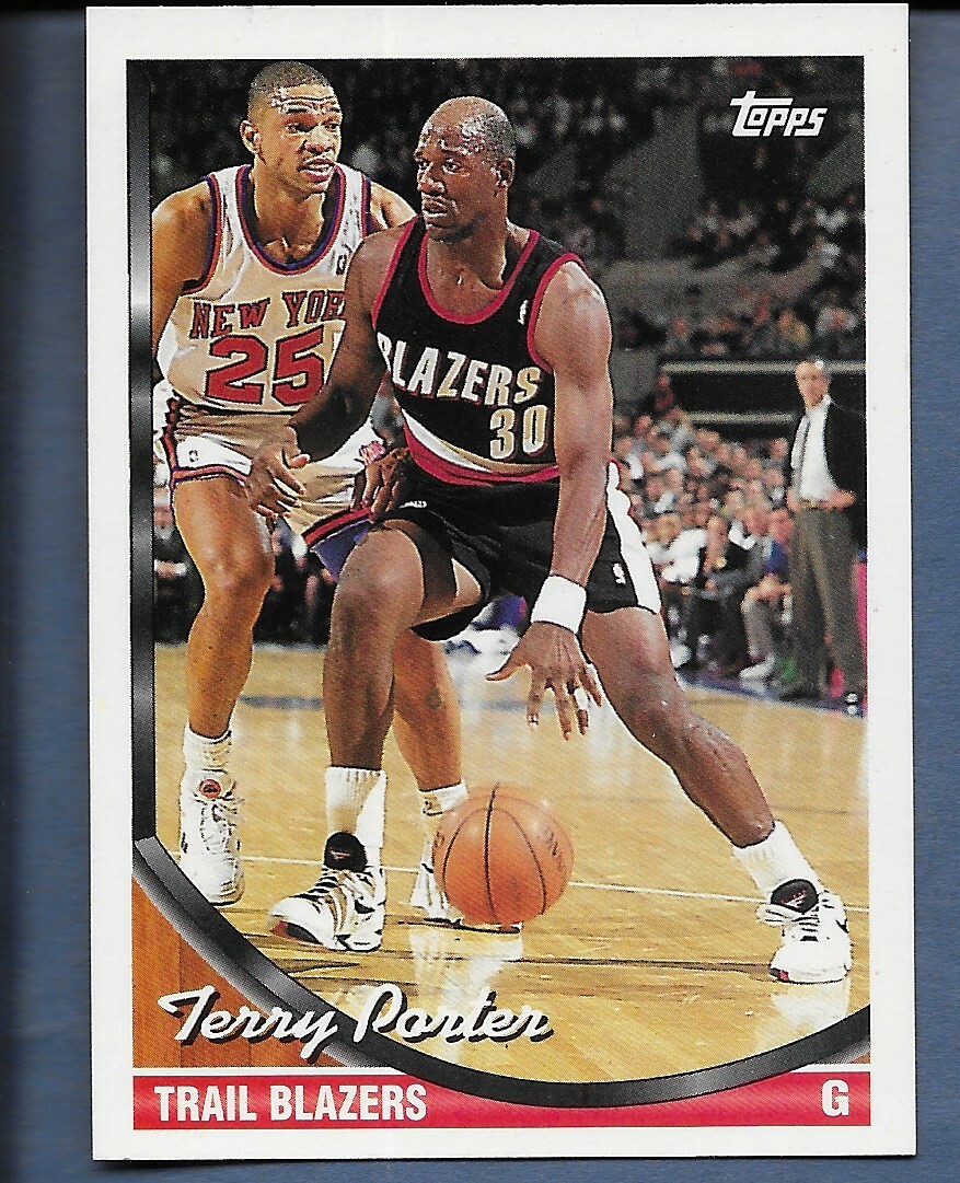 1993-94 Topps Basketball #145 Terry Porter TRAIL BLAZERS NM | eBay