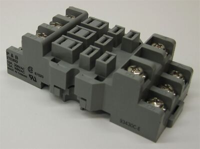 P & B (Potter & Brumfield) 27E893 11-Blade Relay Socket, DIN Mount | eBay