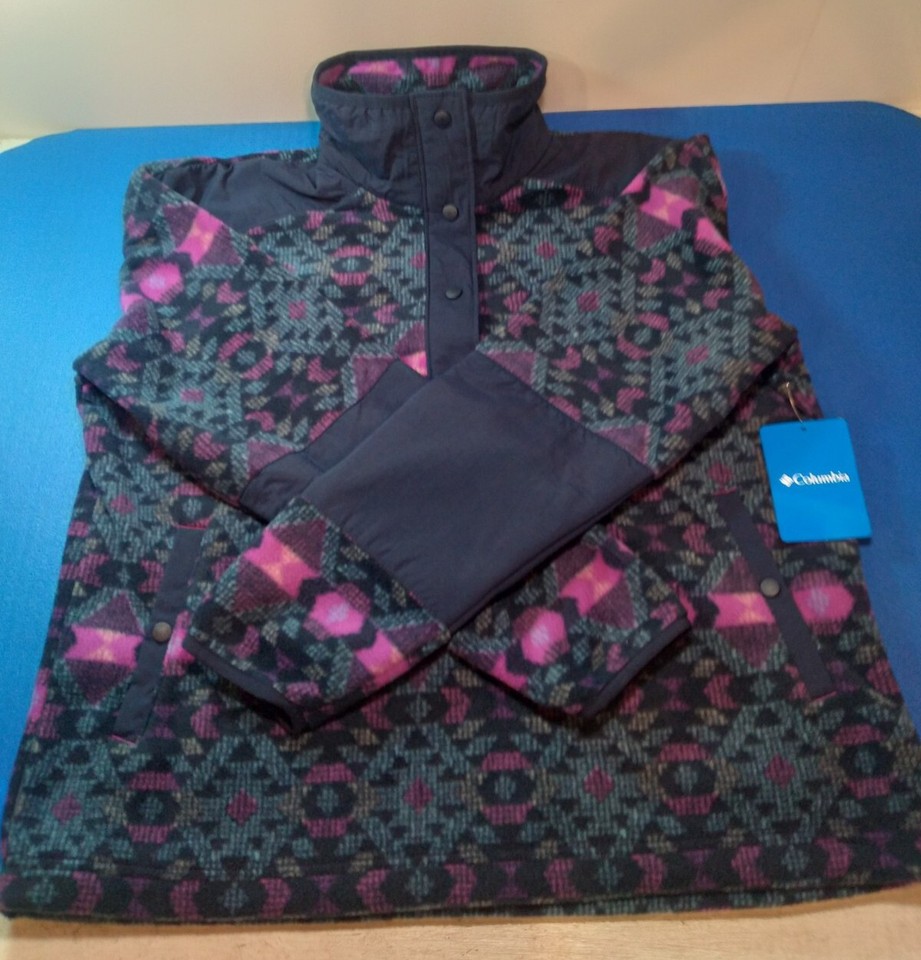 Columbia Women’s Benton Springs Crop Pullover Sweater *Aztec Print ...