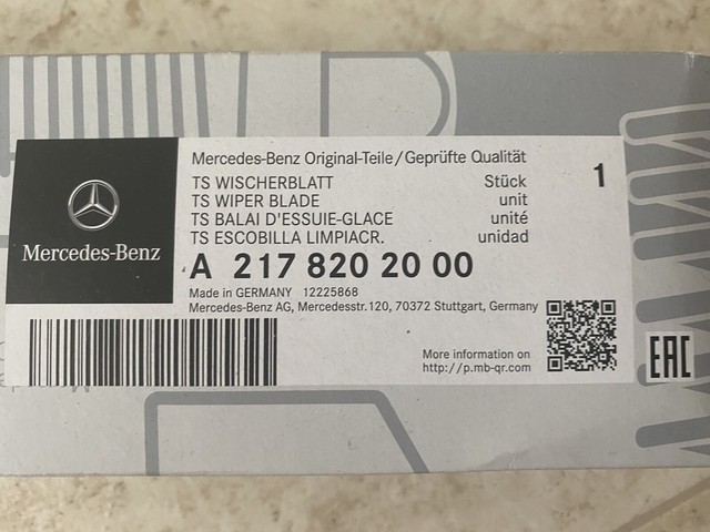 Genuine Mercedes-Benz Wiper Blade Set 2178202000 OEM for sale online | eBay