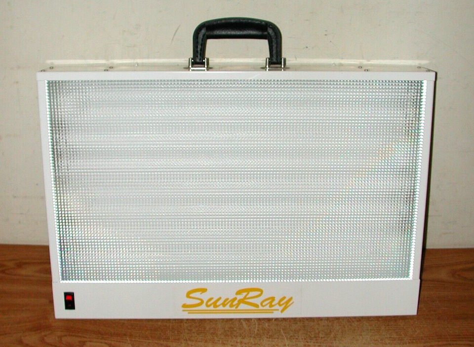 THE SUN BOX COMPANY SUN RAY BRIGHT LIGHT THERAPY BOX LAMP WORKS | eBay