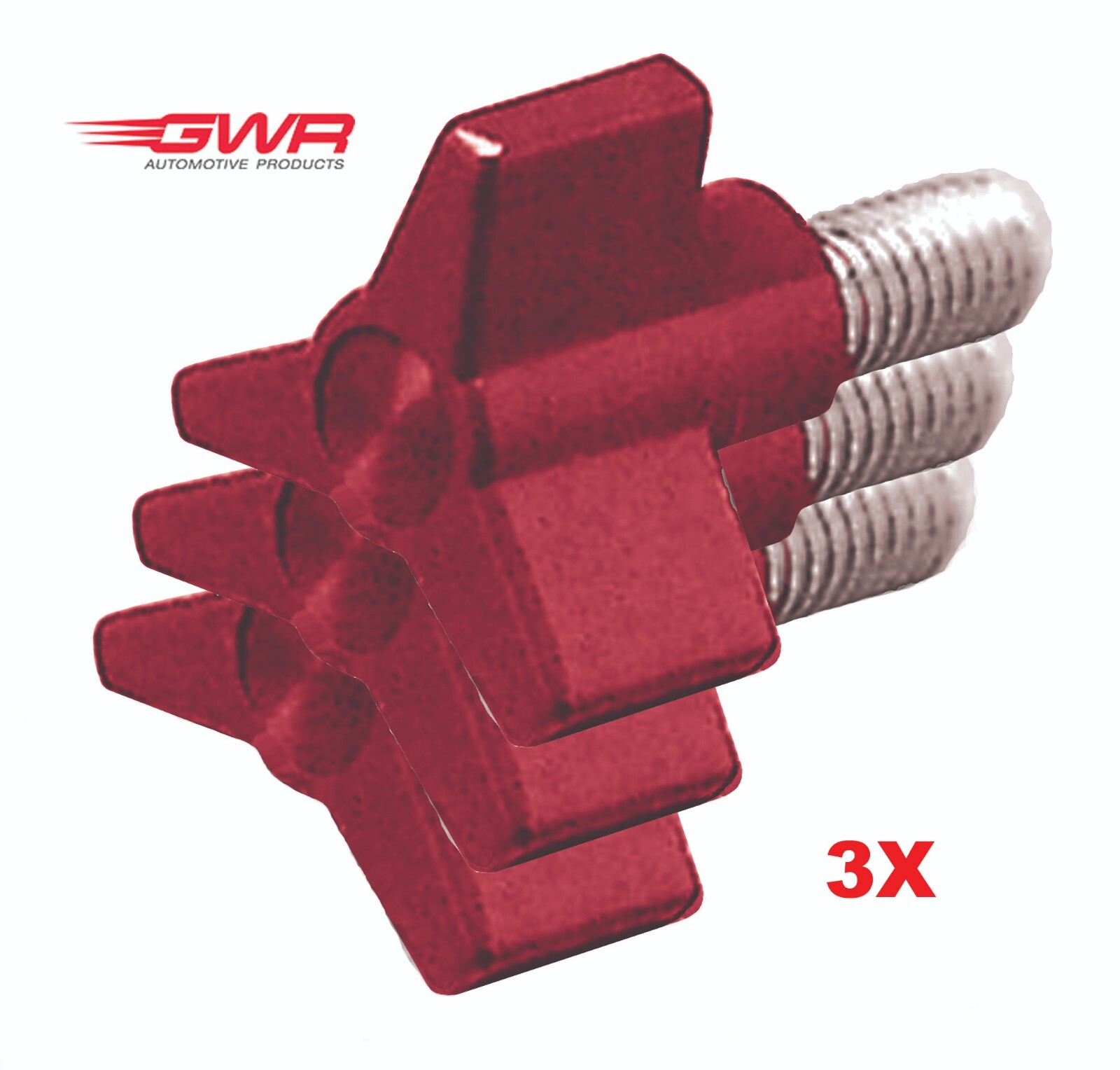 3 Ammco 6854 Red Tri-Wing Knobs +3 FREE Brass Dowels (3000, 4000, 4100 ...