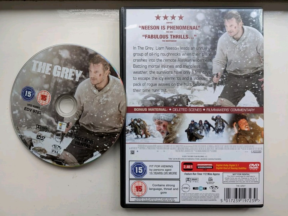 The Grey (DVD, 2012) Joe Carnahan, Liam Neeson, Frank Grillo, Dermot ...
