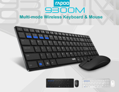 RAPOO 9300M WIRELESS COMBO KEY&MOUSE BLACK | eBay