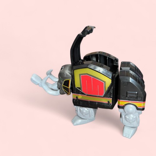 Power Rangers Vehicle Legacy Collection Black Ranger MASTODON ZORD 25 ...