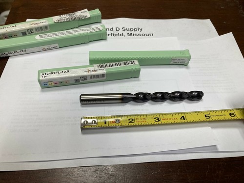 Walter-Titex A1249TFL-10.5, 10.5mm Deep Hole Jobber Drill, 130 ...