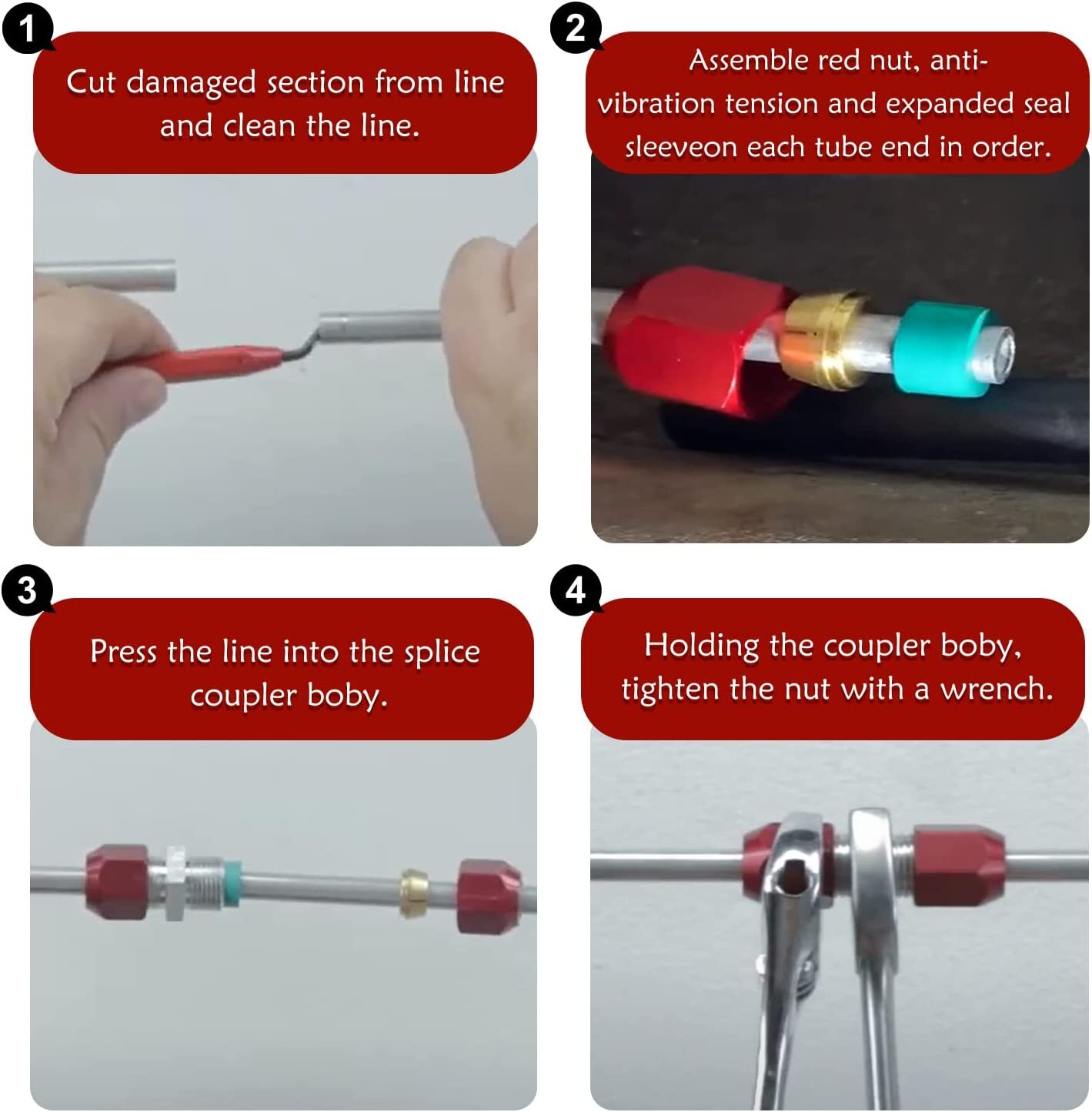 800-640 800-641 800-642 AC Line Splice Connectors Repair Kit 5/8'' 3/8 ...