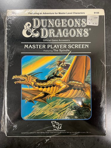 TSR 9156 AC7 D&D Master Player Screen featuring The Spindle - NEW ...