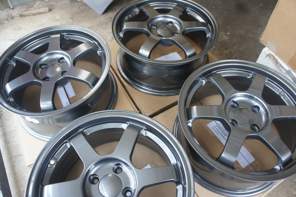 For Honda civic ek9 ef8 ef9 sb3 eg6 dc2 eg2 JDM 16" TE gunmetal Style ...