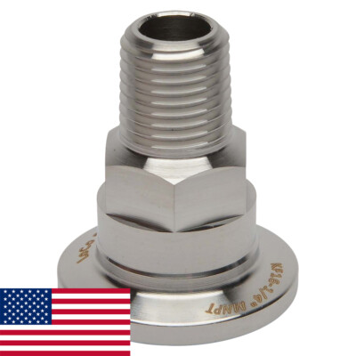 KF-16 NW-16 1/4" NPT (MALE) Adapter Vacuum Fitting SS304 LoCo SCIENCE ...