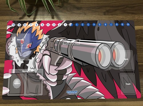 Anime Digimon Duel Playmat Beelzemon DTCG CCG Mat Trading Card Game Mat ...