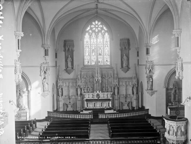 St Alphonsus Church Ballybrack Interior Dublin City Ireland c1900 OLD ...