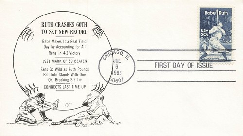 US 2046 FDC Babe Ruth Grand Slam | eBay