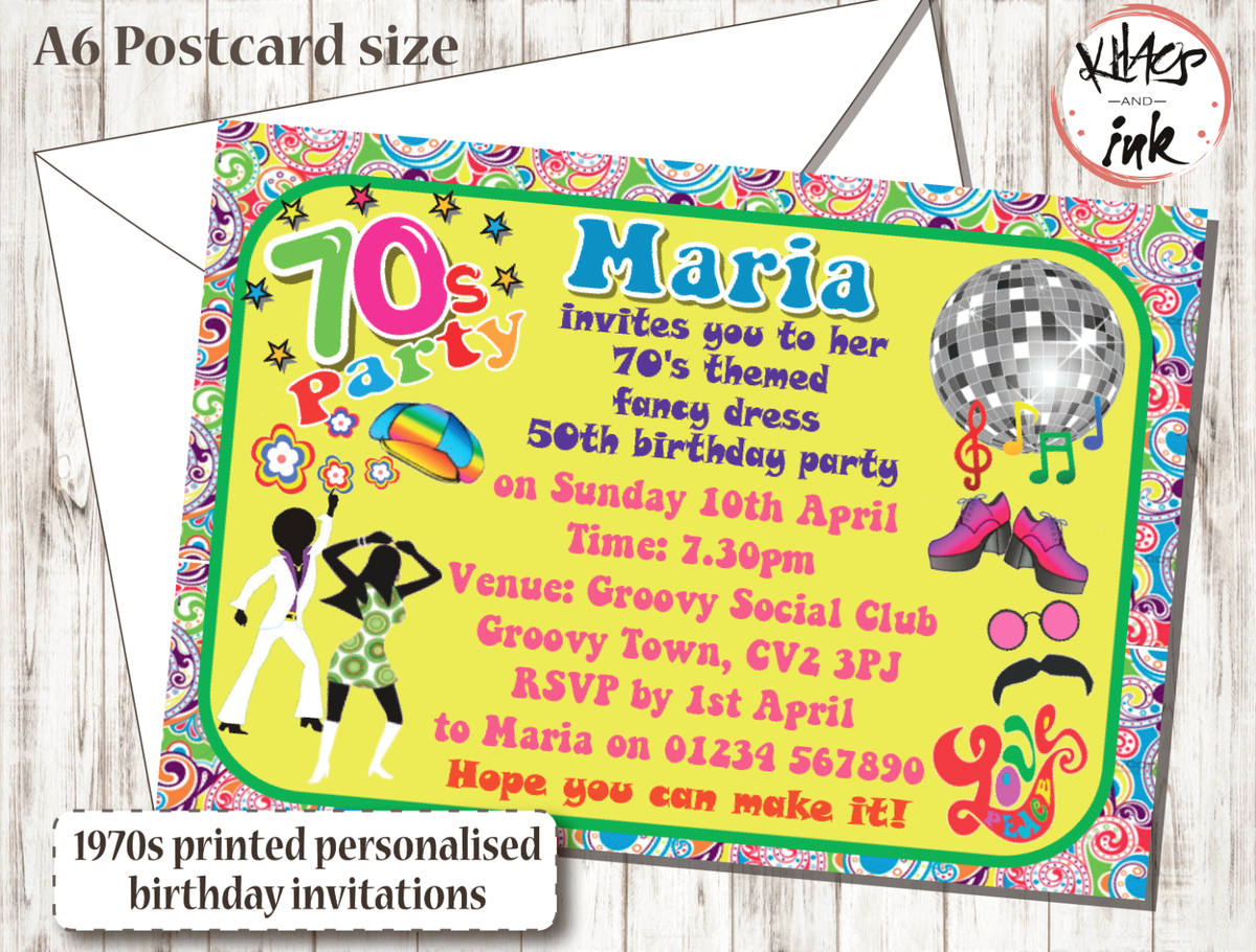 70 S Style Party Invitations 739+ Free Templates For '70s Theme Party