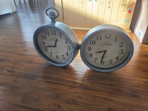 BRIGHTON Double-Sided Wall Clock - 218 Rue De Rivoli PARIS - Inc FREE ...