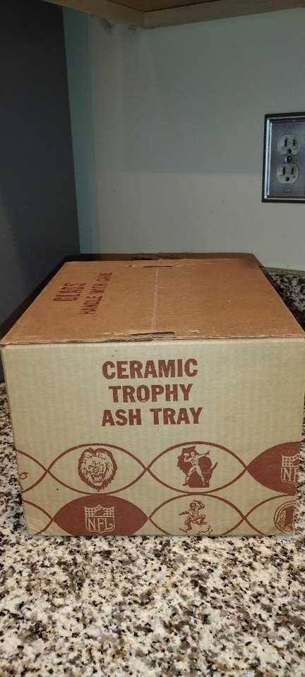 Vintage 1960 Weico Los Angeles Rams Ceramic Trophy Ashtray New in ...