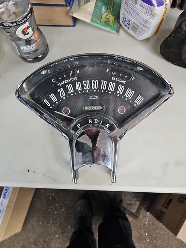 1950's Chevrolet Bel Air Speedometer Dash Gauge cluster ~S15 | eBay