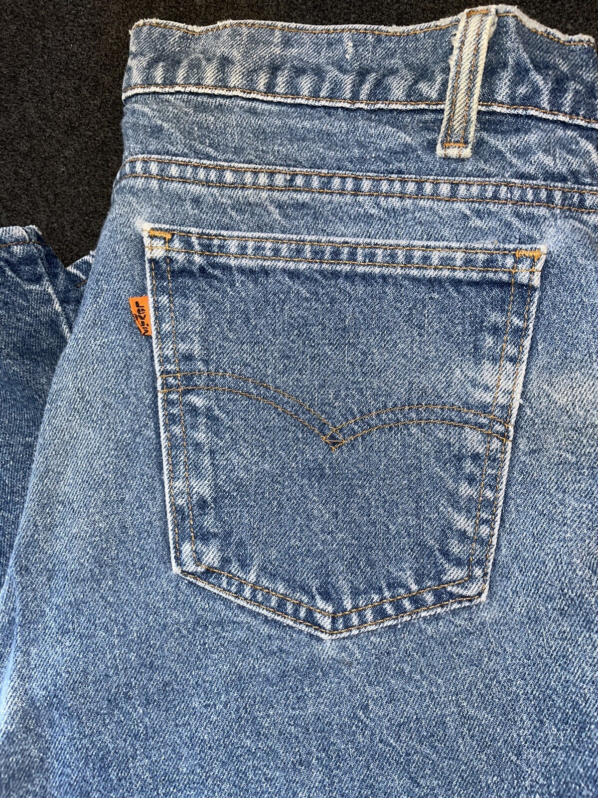 Vintage Orange Tab 1980’s Levi’s Medium Wash 36x39 St… - Gem