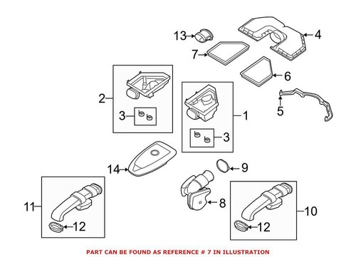 Genuine OEM Passenger Right Air Filter For BMW 13717548898 | eBay