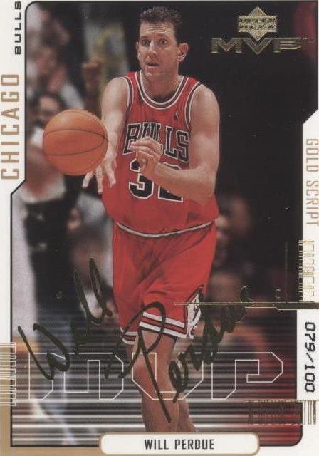2000-01 Upper Deck MVP - Will Perdue #27 Gold Script /100 for sale ...