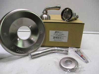 PROFLO PFDLSBN Single Handle Shower Faucet Brushed Nickle New! COMPLETE ...