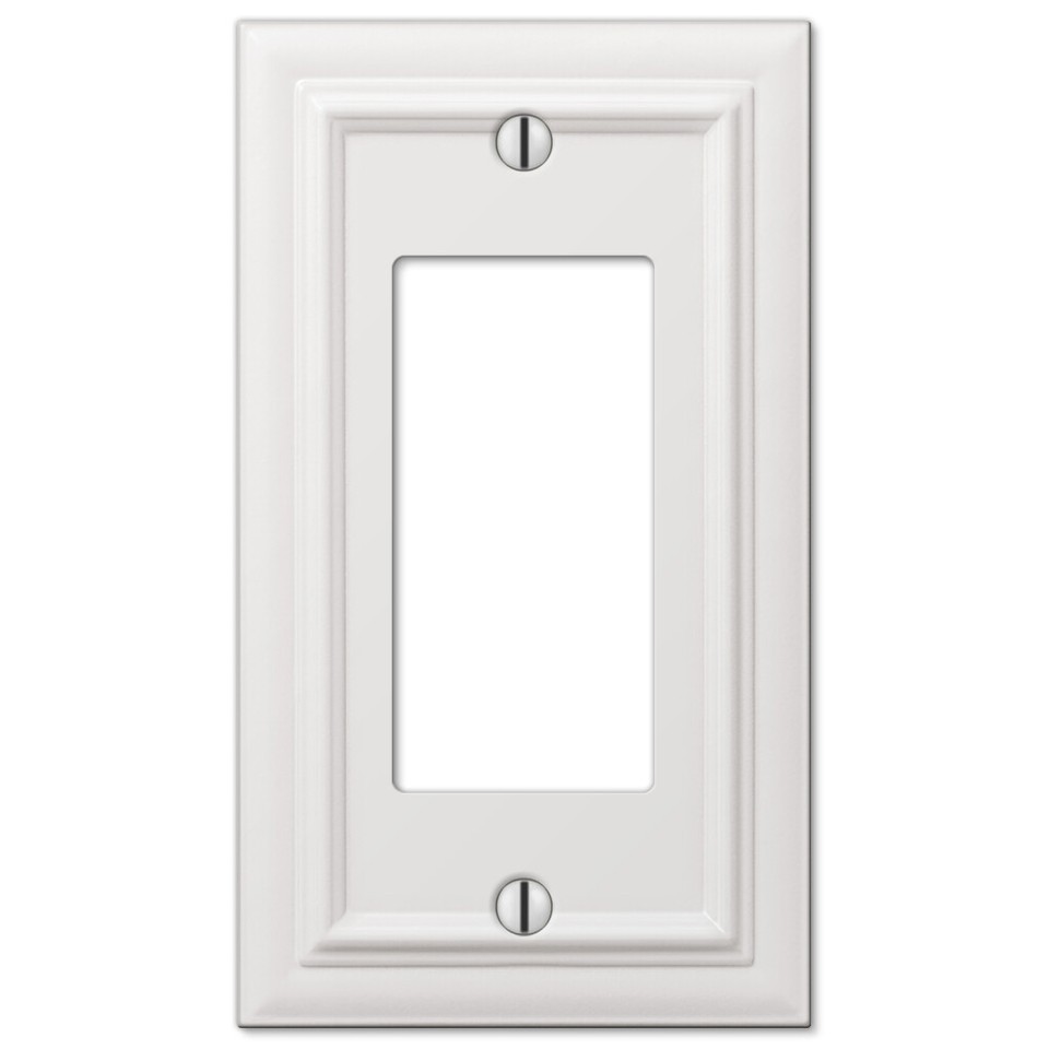White Light Switch Cover Continental Wallplate Decora Toggle Rocker ...