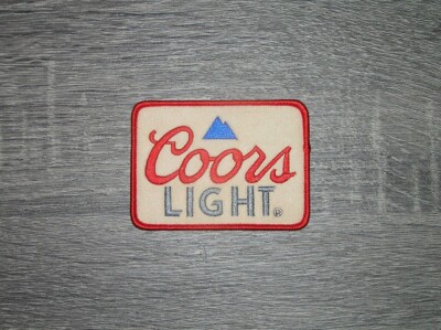Coors Light American Beer Red/Beige/Silver Embroidered Iron On Patch 3 ...