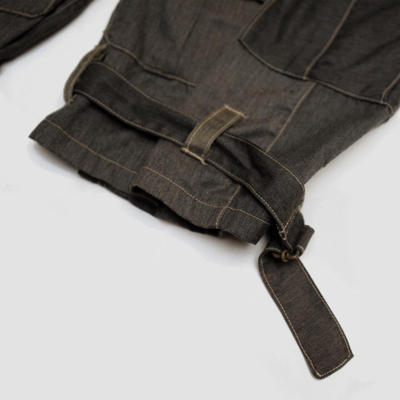 20471120 Fall 2000 Paper Reconstructed Khaki Cargo Sh… - Gem