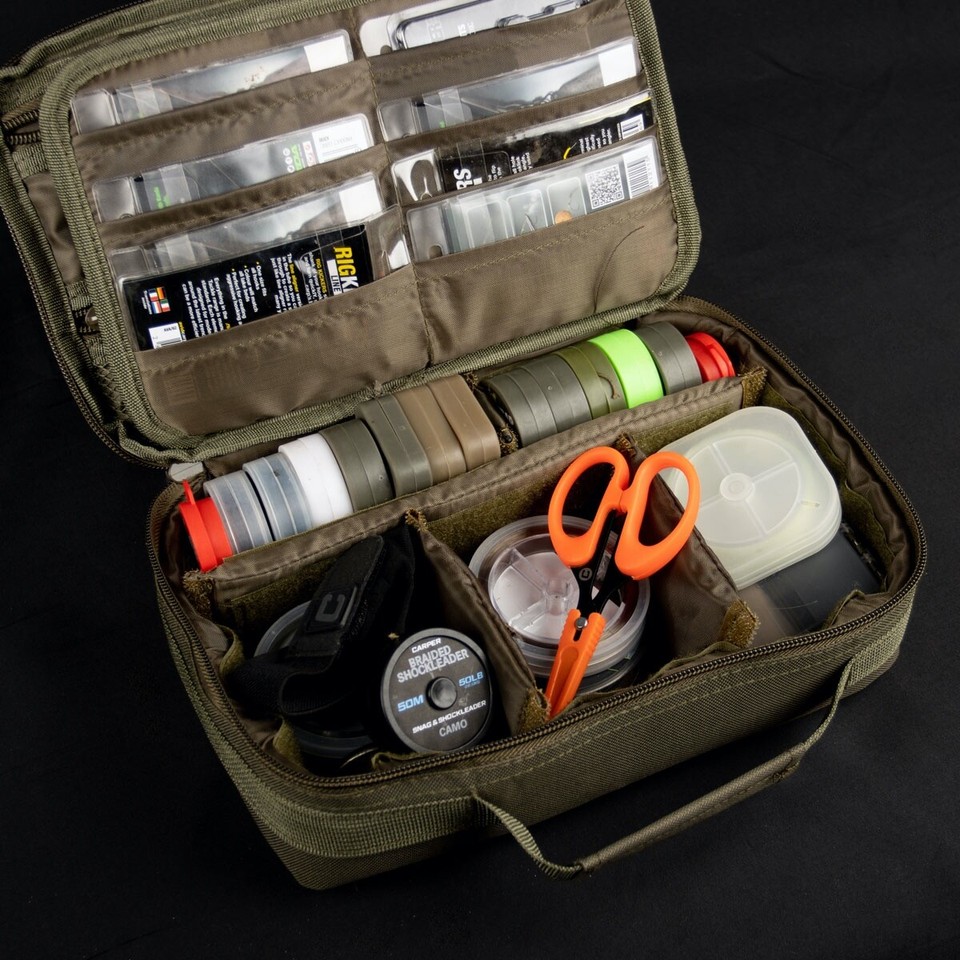 Carp Fishing Tackle Organiser Box Internal Dividers And Pockets ...