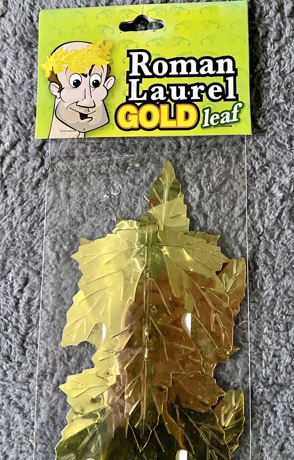 Gold Leaf Roman Emperor Laurel Toga Part Julius Caesar Headband Fancy ...