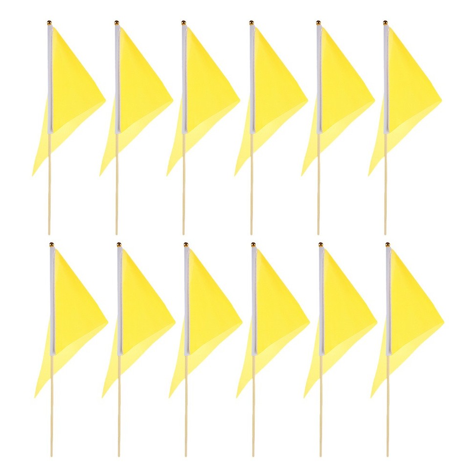 12 Pcs Marking Flag for Lawn Survey Flags Construction Banner Markers ...
