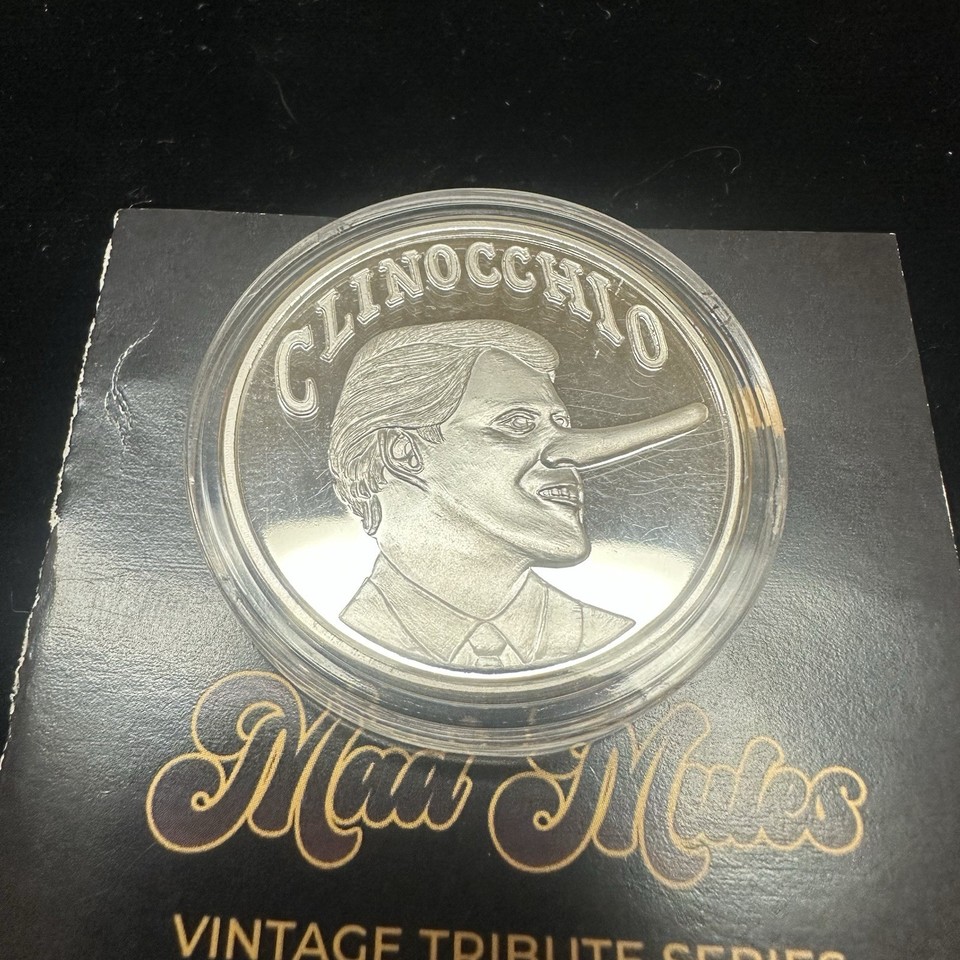 Mad Mules Clinocchio Mintage 200 1 Troy Oz .999 Fine Silver Round Bill ...