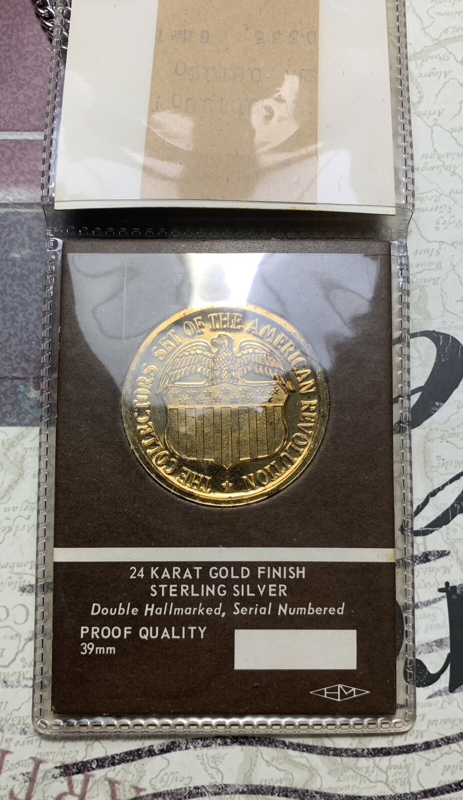 The Historic Mint Declaration Of Independence 24k Gold Finish Sterling Metal | eBay