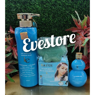 3pc. Lait snapchat blue lotion, serum and exfoliating soap.👌 | eBay