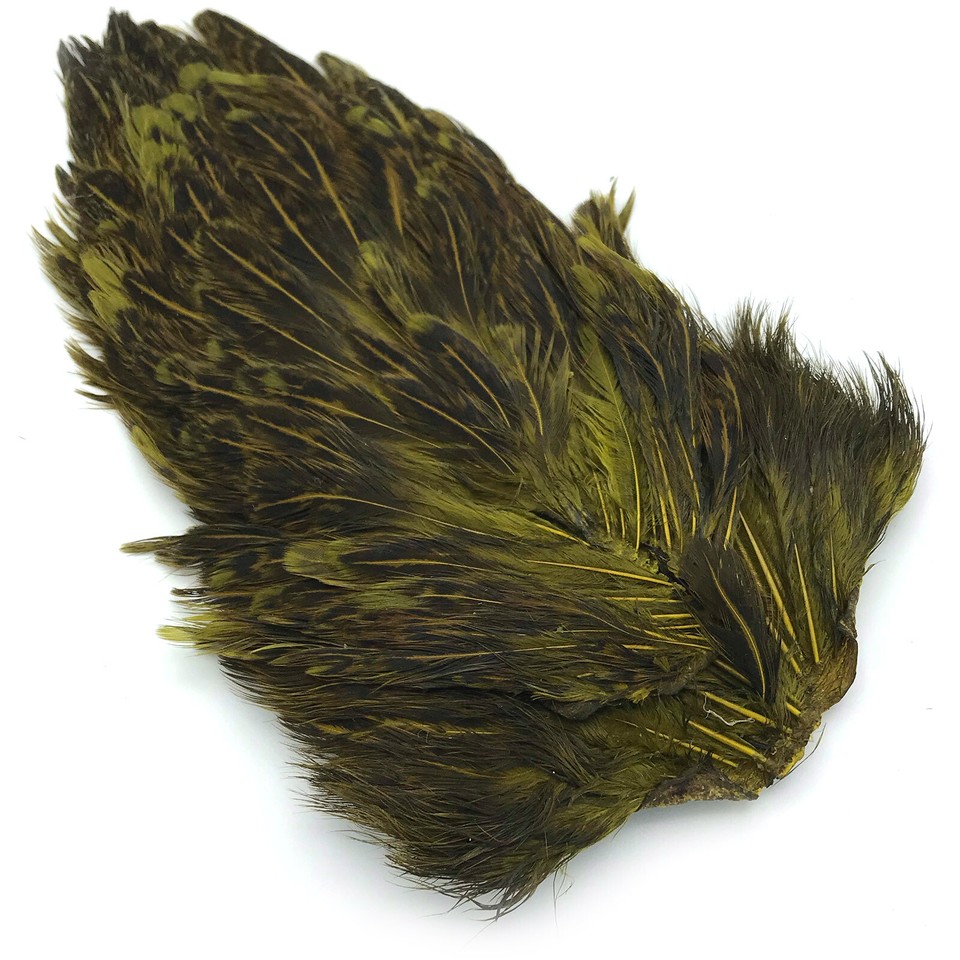 INDIA HEN BACK - Hareline Fly Tying Soft Hackle Saddle Feathers - 5 ...