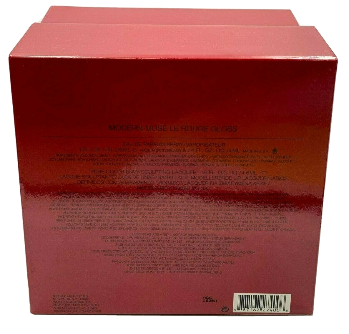 Estee Lauder Modern Muse Le Rouge Gloss EDP 1.0 OZ + 0.14 OZ + MORE 3PC ...