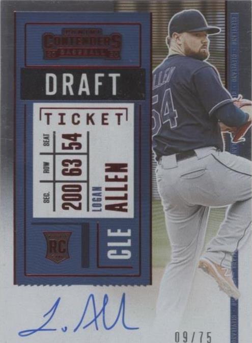 2020 Panini Contenders - Rookie Ticket Variation A Logan Allen #127 ...