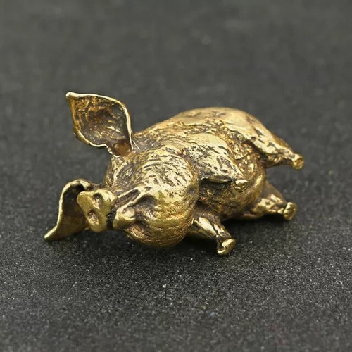Vintage Estate Animal Pig Charm Pendant 14K Yellow Gold Plated Free ...