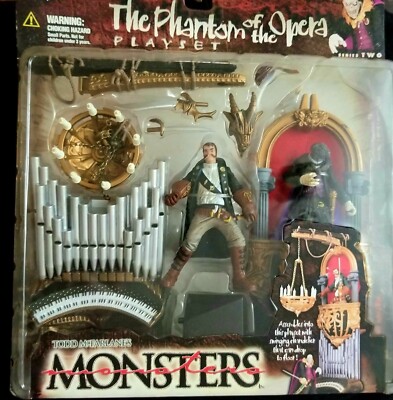New Sealed PHANTOM OF THE OPERA Playset McFarlane MONSTERS Figure 1998 ...