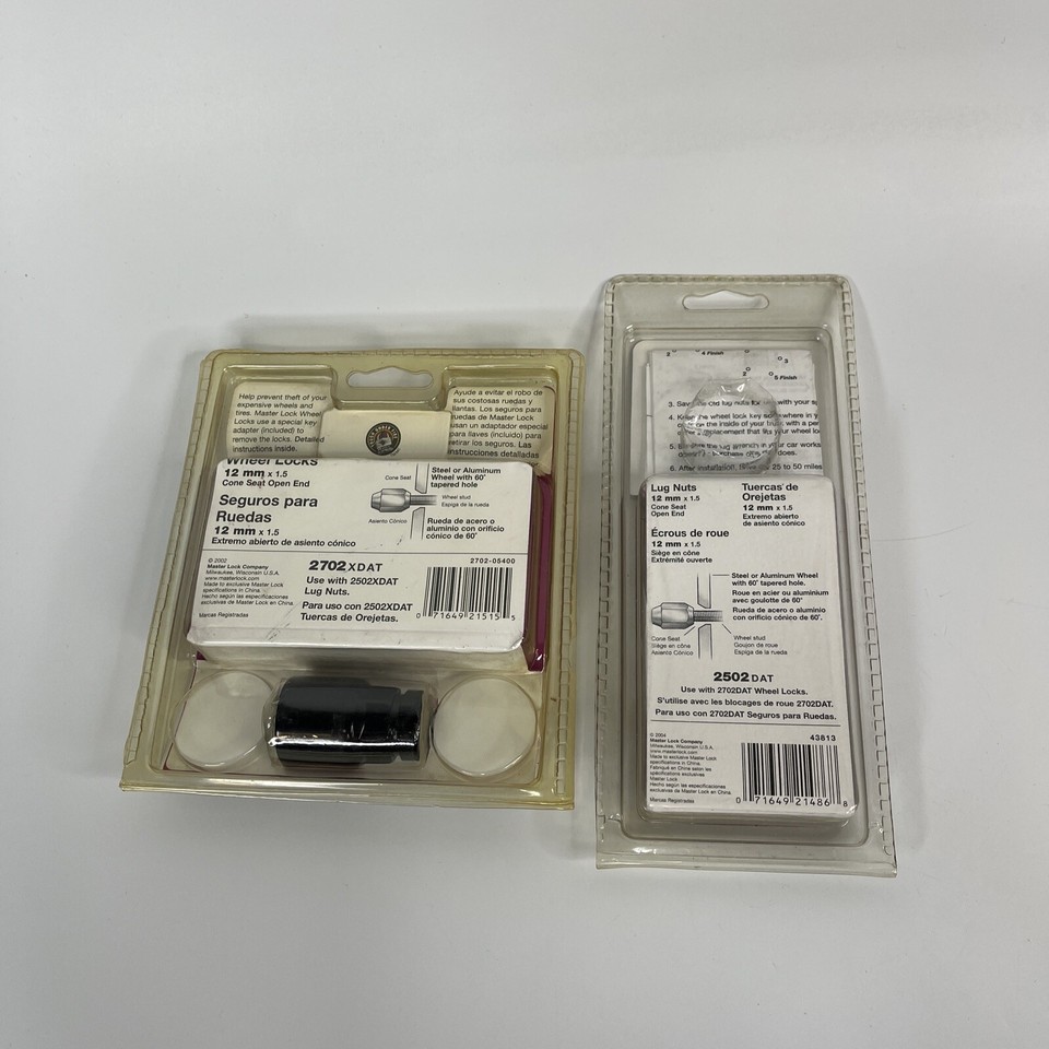 New! Master Lock Chrome Lug Nuts And Master Lock Wheel Locks Brand New ...