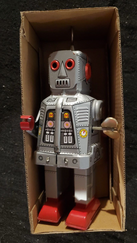 SPACE ROBOT / 7" Metal Wind-Up Toy Silver / 2009 Schylling Collector Series (KR) | eBay