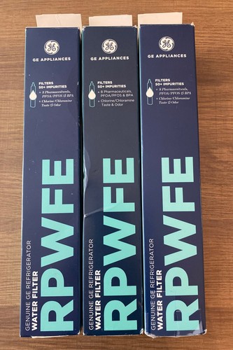 3x GE RPWFE With+ Chip Refrigerator Water Filter Serial Number Recorded ...
