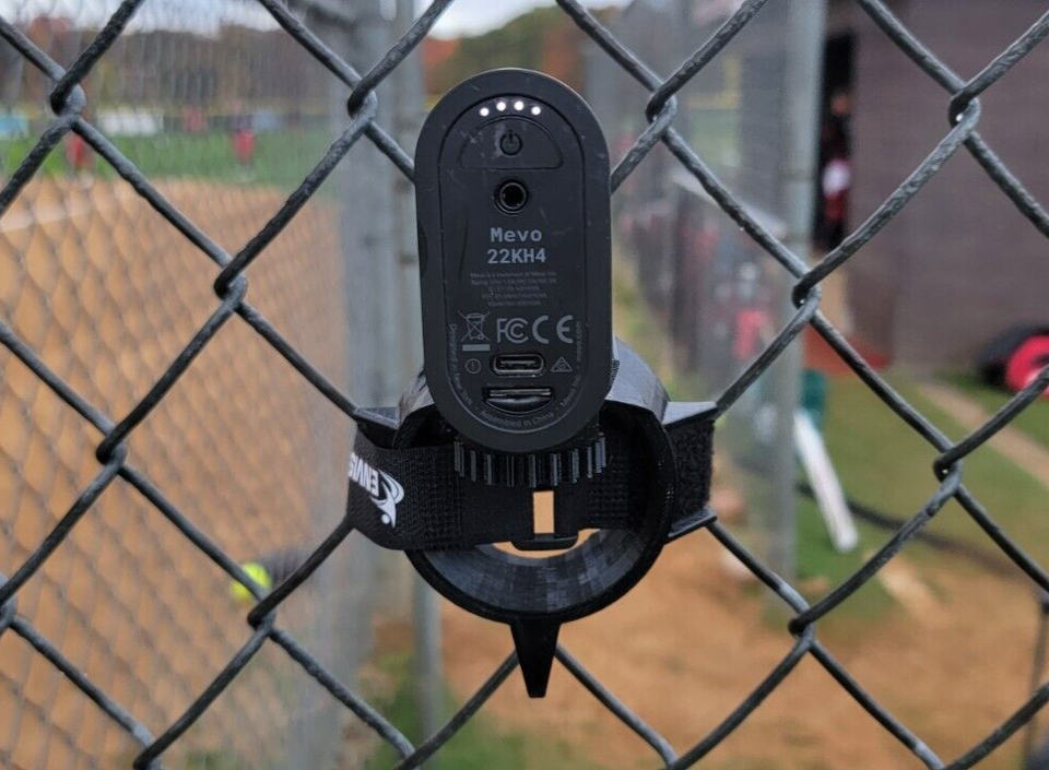 Mevo Start Live Stream Camera Chain Link Fence Mount Kit for Softball ...