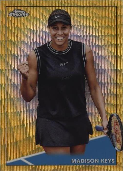2021 Topps Chrome - Madison Keys #34 Gold Wave Refractor /50 (RC) for ...