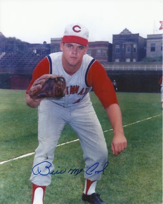 Billy McCool (DD) 1966 Cincinnati Reds All-Star at Wrigley Signed 8x10 ...
