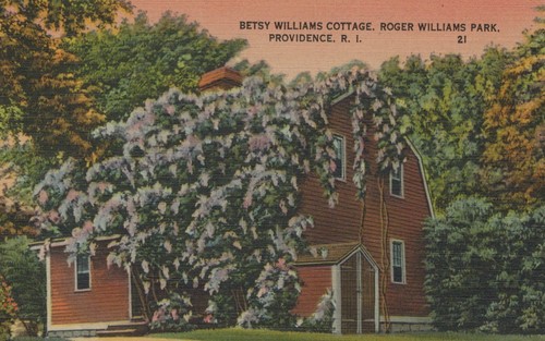Betsy Williams Cottage Roger William Park Providence RI Vintage Linen ...