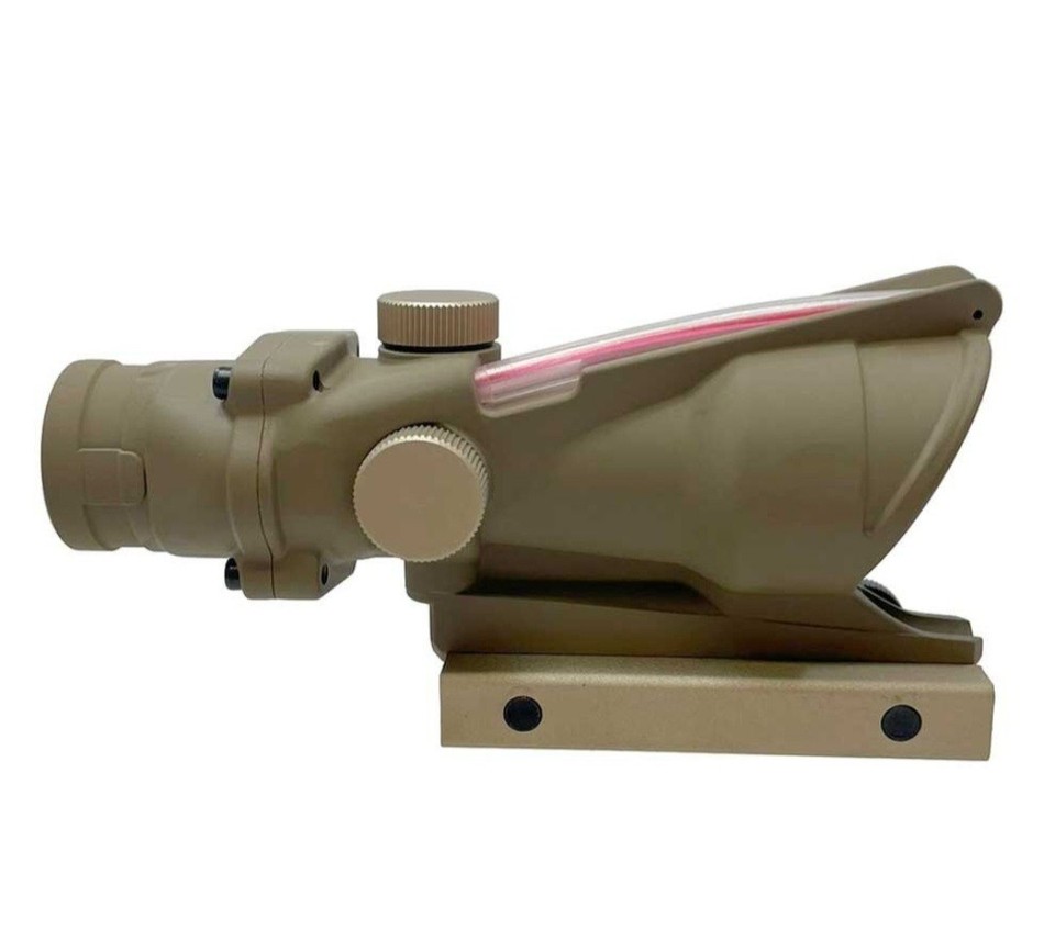 Heavy Duty tan acog style 4x32 scope | eBay