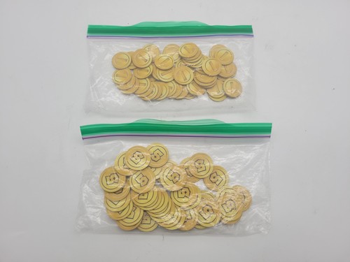 Monopoly Gamer Mario Bros Nintendo Replacement Gold Coins Parts Pieces ...